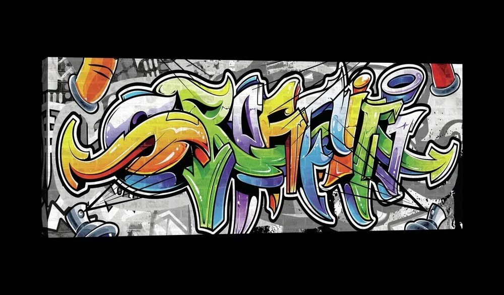 Postershop Obraz na plátně: Graffiti (12) - 145x45 cm