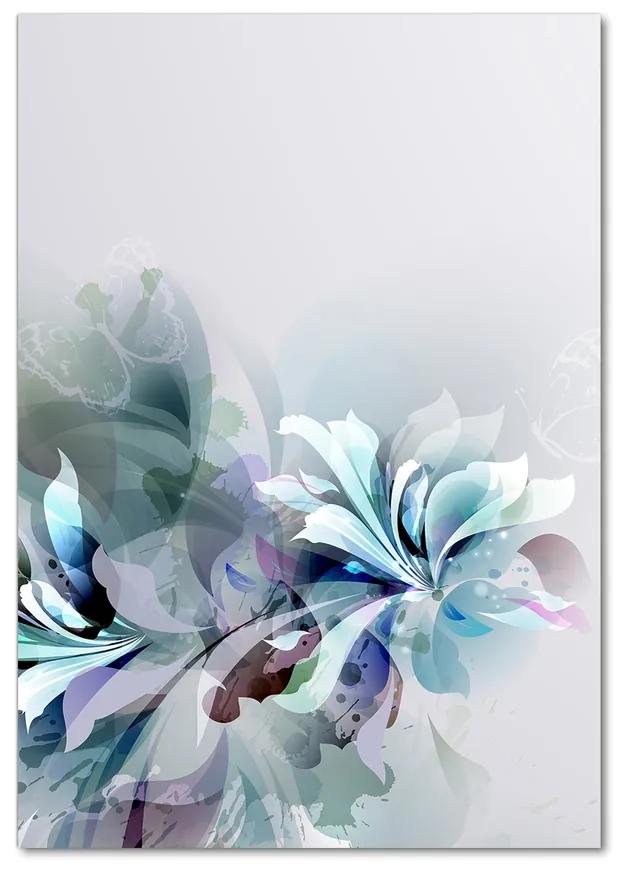 Wallmuralia Fotoobraz na skle Abstraktní květiny 70x100 cm