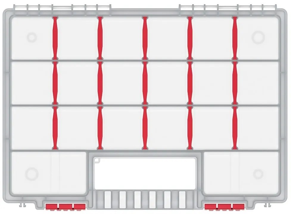 Organizér ZERGOT 34,4 x 24,9 x 5 cm červený