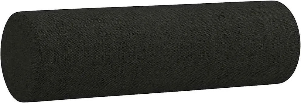 2místná pohovka s polštáři černá 140 cm textil 3200786
