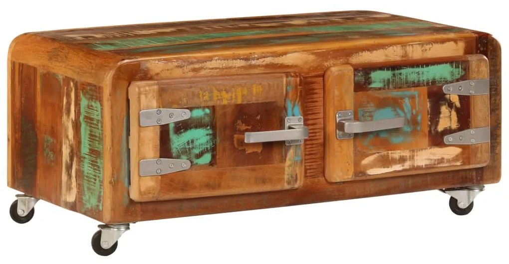 Konferenční stolek 85 x 55 x 40 cm masivní recyklované dřevo 247515