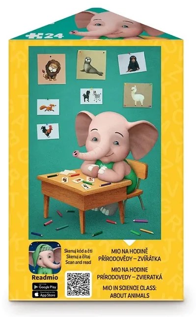 Dino Puzzle triangl Sloník Mio 24 dílků