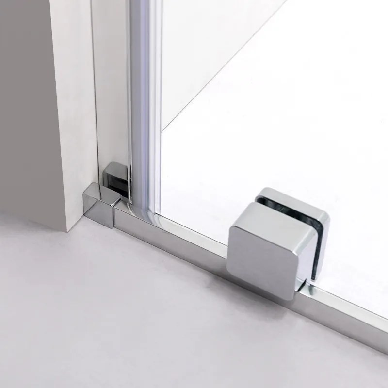 BPS-koupelny Posuvné sprchové dveře HYD-ATA 140 chrom/transparent pro instalaci do niky - bez vaničky