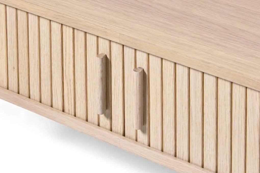 Designový konferenční stolek Palomino 120 cm bílý dub