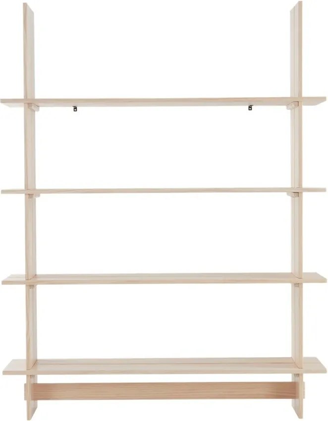 Regál z borovicového dřeva v přírodní barvě 140x180x40 cm Tottori – Jotex