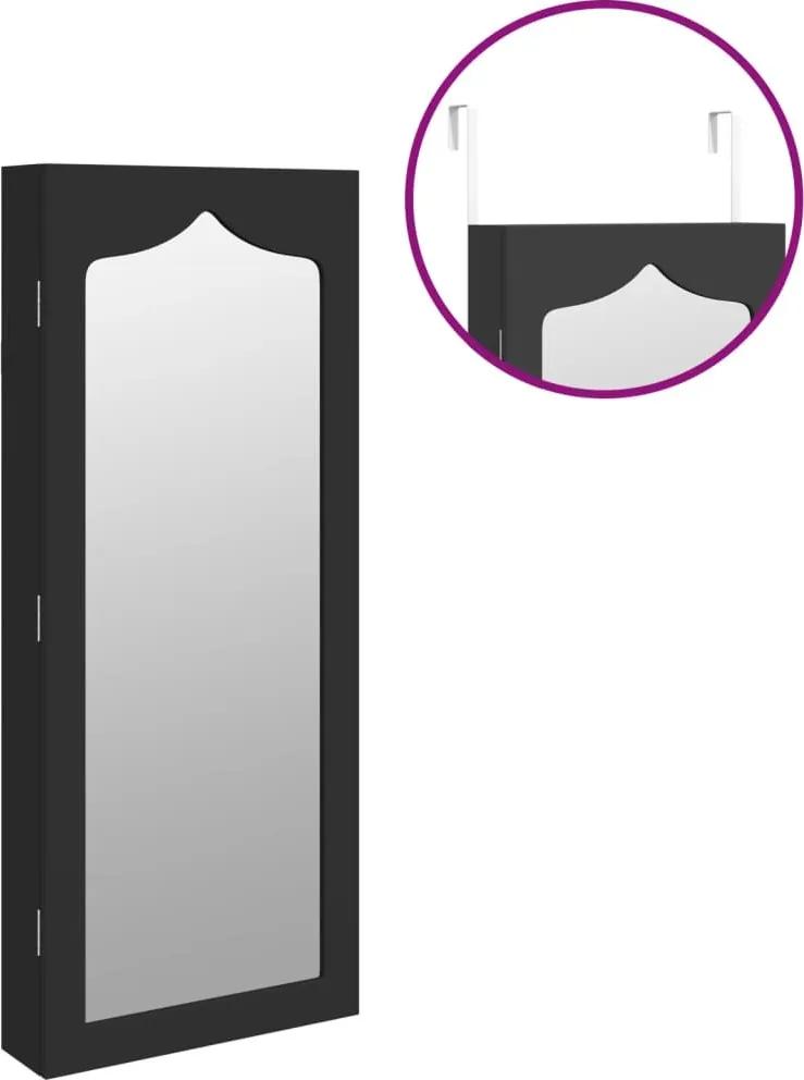 vidaXL Zrcadlová šperkovnice nástěnná 37,5 x 10 x 90 cm [353224] Barva: Bílá