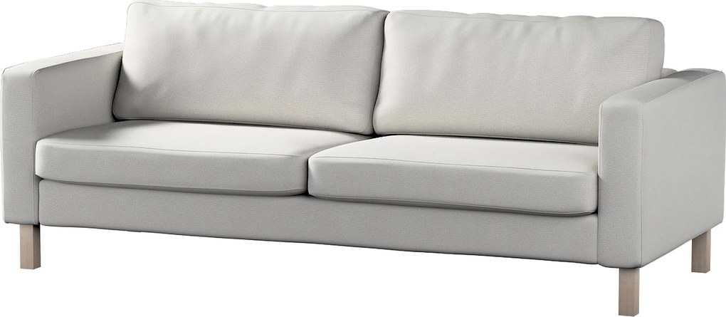 Potah na pohovku IKEA Karlstad, 3-místná, rozkládací barva šedá látka pletený vzor