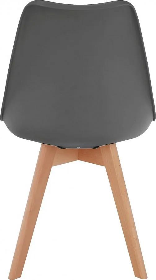 Tempo Kondela Plastová jídelní židle BALI 2 NEW, šedá/buk