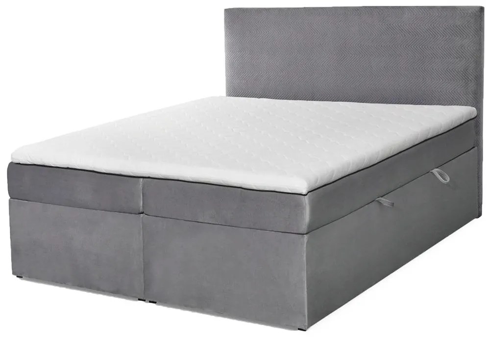 Manželská postel dvoulůžko BOXSPRING | 180x200 | VÝBĚR TKANINY A ČELA