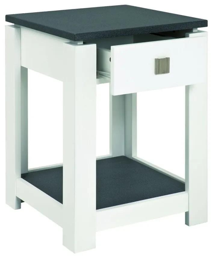Mørtens furniture Odkládací stolek s 1 zásuvkou Carlo, 55 cm