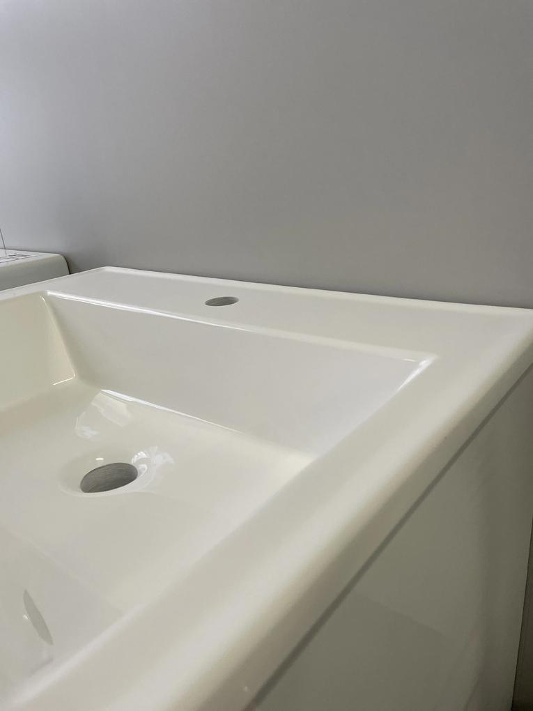 Kingsbath Eliba Credo II 55 koupelnová skříňka s umyvadlem z litého mramoru závěsná