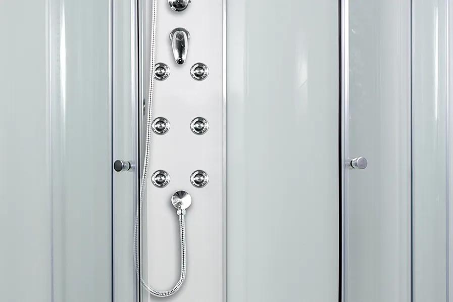 ARTTEC SIRIUS 120 x 90 cm - Masážní sprchový box model 4 čiré sklo levá vanička PAN01270