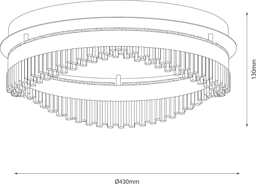 Stropní LED svítidlo Preciosa, 1x LED 36w, 4000k, g