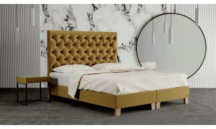 Materasso Slovakia, s.r.o. Postel CHESTERFIELD, 160 x 200 cm, Boxspring, Potahová látka skupina C