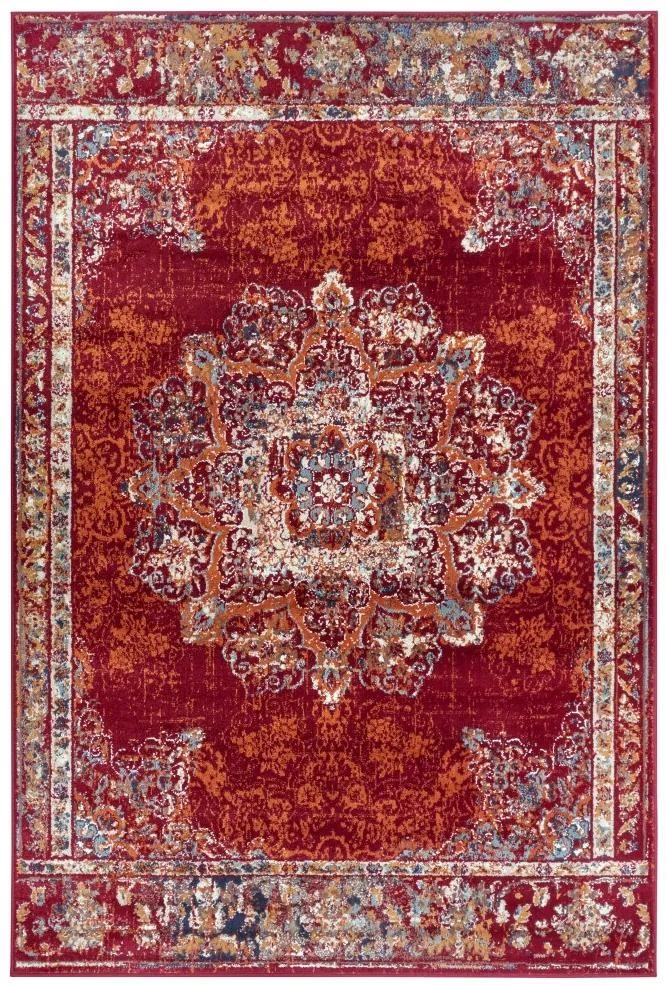 Hanse Home Collection koberce Kusový koberec Luxor 105638 Moderno Red Multicolor ROZMĚR: 80x120