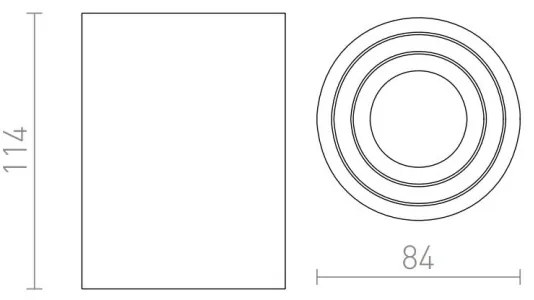 RED - Design Rendl - R12044 - Bodové svítidlo MOMA 1xGU10/35W/230V bílá