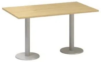 Alfa Office  Konferenční stůl Alfa 400 s šedým podnožím, 140 x 80 x 74,2 cm, dezén divoká hruška