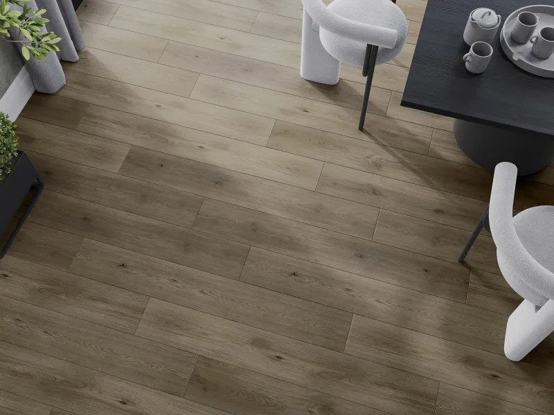 Mexen Perry vinylové panely 1240 x 182 mm SPC 6,5 mm, podložka IXPE 1,5 mm, 4 V-drážka, Dub - F1021-1240-182-505-4V1-01