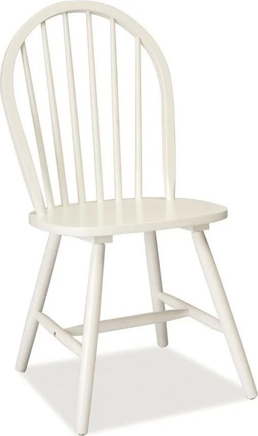 Casarredo Jídelní dřevěná židle FIERO bílá