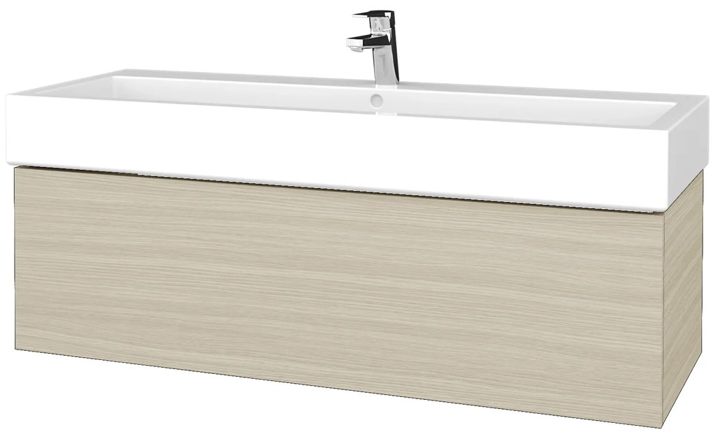 Dřevojas Koupelnová skříň VARIANTE SZZ 120 Varianta: N01 Bílá lesk / M05 Béžová mat