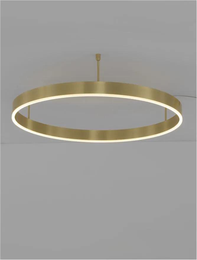 Nova Luce Stropní LED svítidlo MOTIF, ø 80cm, 48W 3000K stmívatelné Barva: Černá