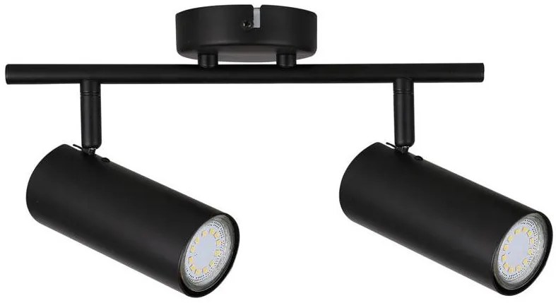 Černé stropní svítidlo Colly pro žárovku 2x GU10  - Candellux