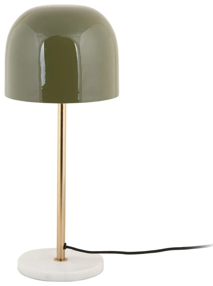 Khaki stolní lampa s kovovým stínidlem (výška 50 cm) Manta – Leitmotiv