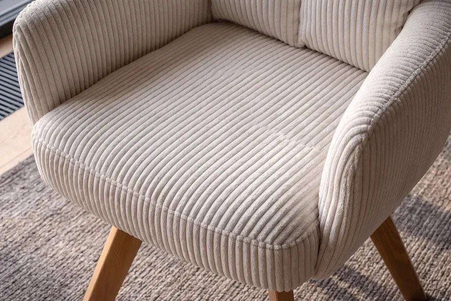 Designová otočná židle Maddison béžový manšestr