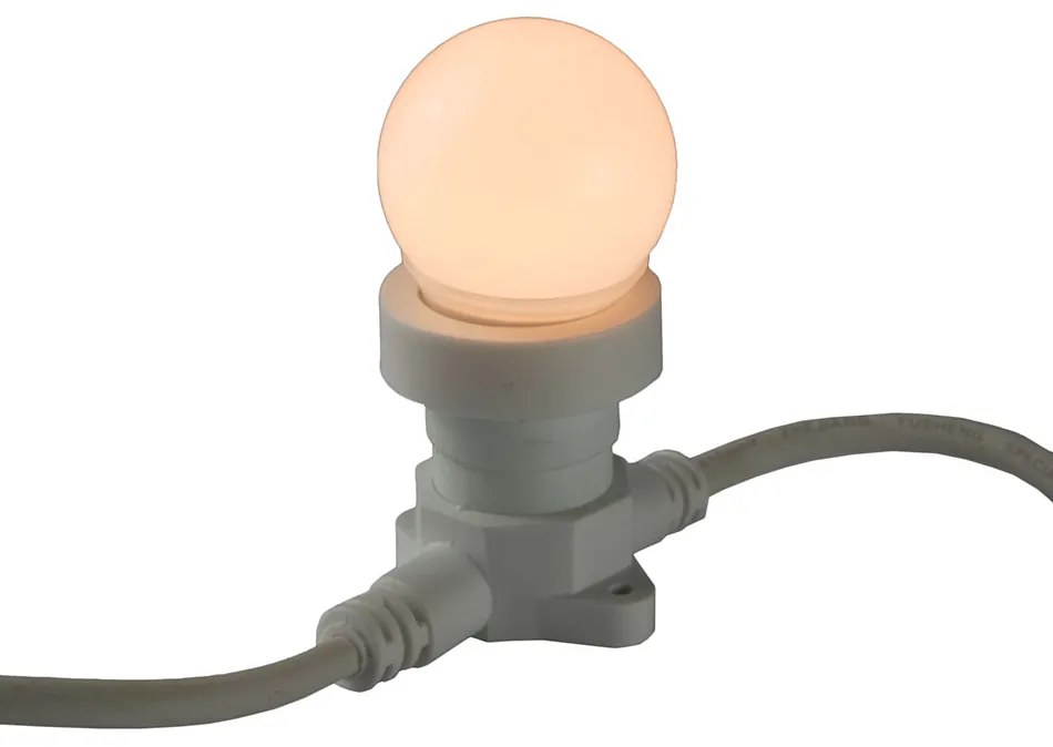 LED žárovka LBE, teple bílá, 6 diod, patice E27, IP44