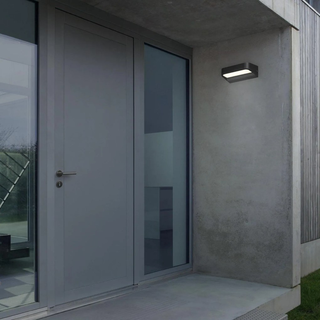 BRILO 3036-015X VÝPRODEJ VZORKU - LED venkovní svítidlo 14,2 cm 8W 900lm černá - BRILO