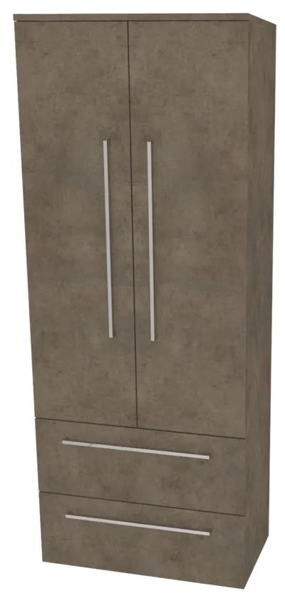 Mereo Mereo, Bino, koupelnová skříňka vysoká 163 cm, dvojitá, Multidecor, CN699BCS2