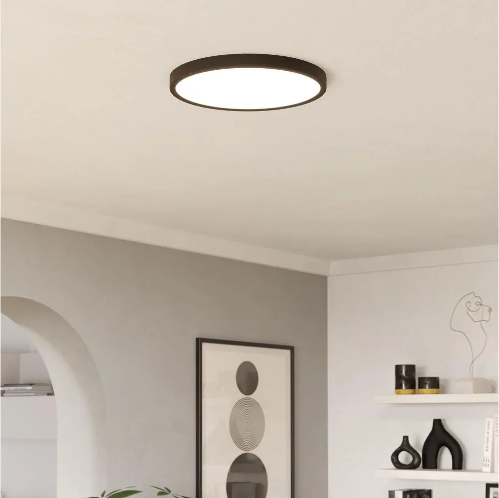 Eglo 901301-LED Str. svítidlo FUEVA LED/17W/230V 2700/4000/6500K pr.38,9cm černá