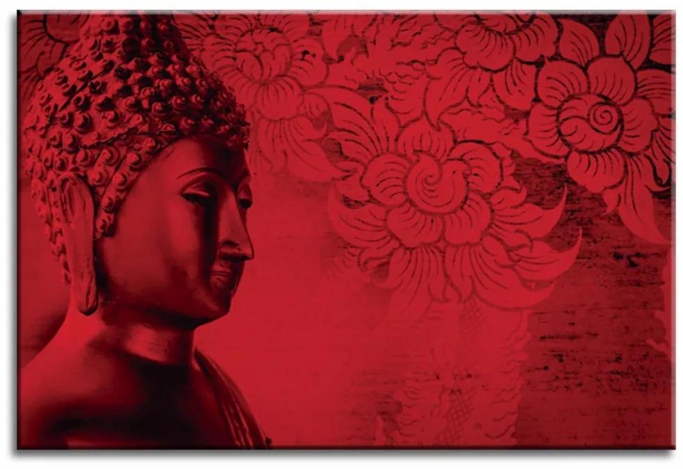Malvis ® Obraz Buddha v červené Velikost (šířka x výška): 60x40 cm