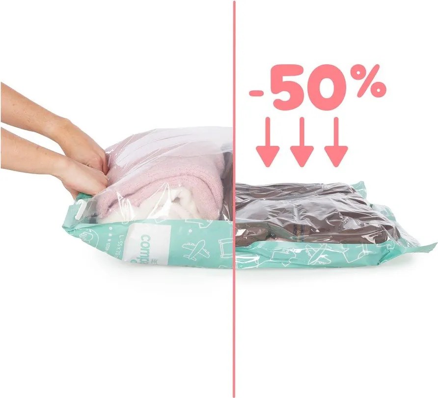 Vakuové pytle v sadě 6 ks Roll-Up – Compactor