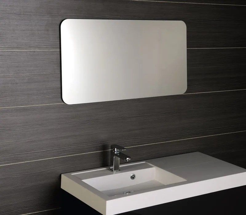 Sapho, ISHAPE Zrcadlo 1000x500mm, zaoblené rohy, bez uchycení, AG510