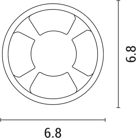 LED Zápustné svítidlo LED/3W/12V IP65