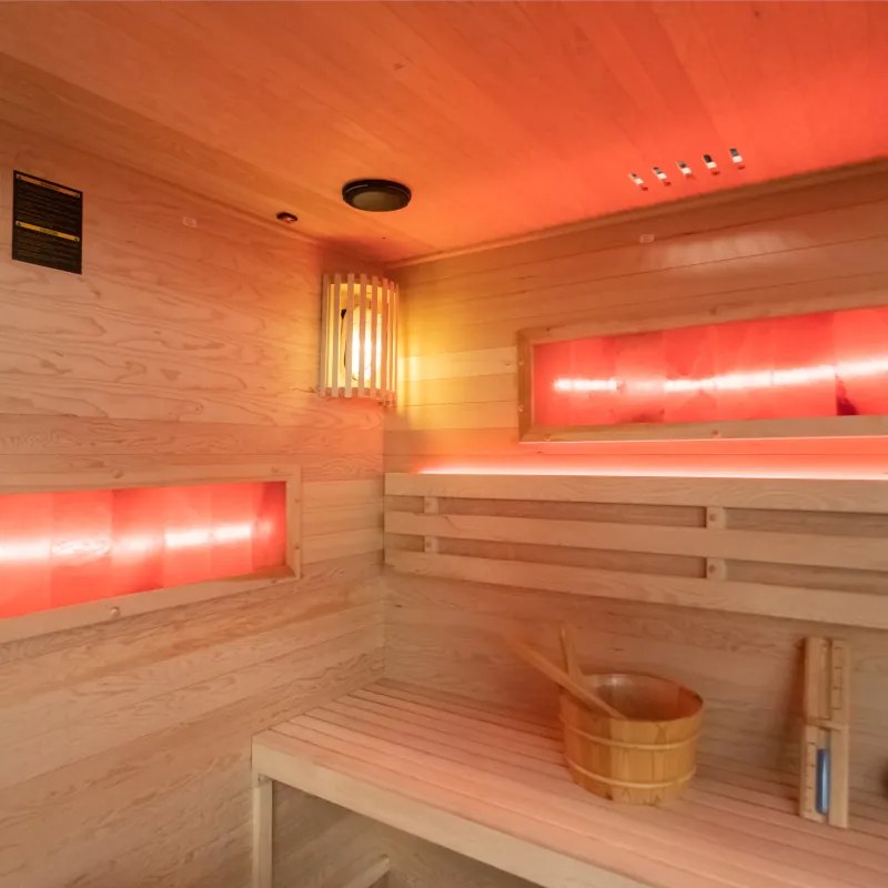 BPS-koupelny Finská sauna Relax HYD-6195 180x160, 4-5 osob