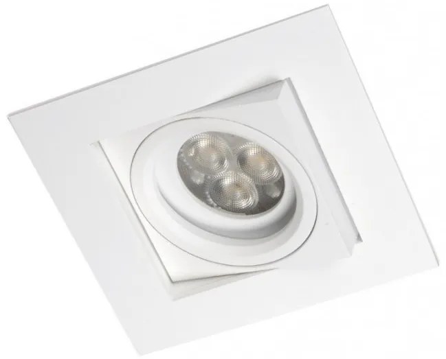 BPM 4200LED2.D603KPC Vestavné svítidlo CARE bílé hranaté LED 10W 3000K stmívatelné (4200LED2.D60.3K.PC) - BPM