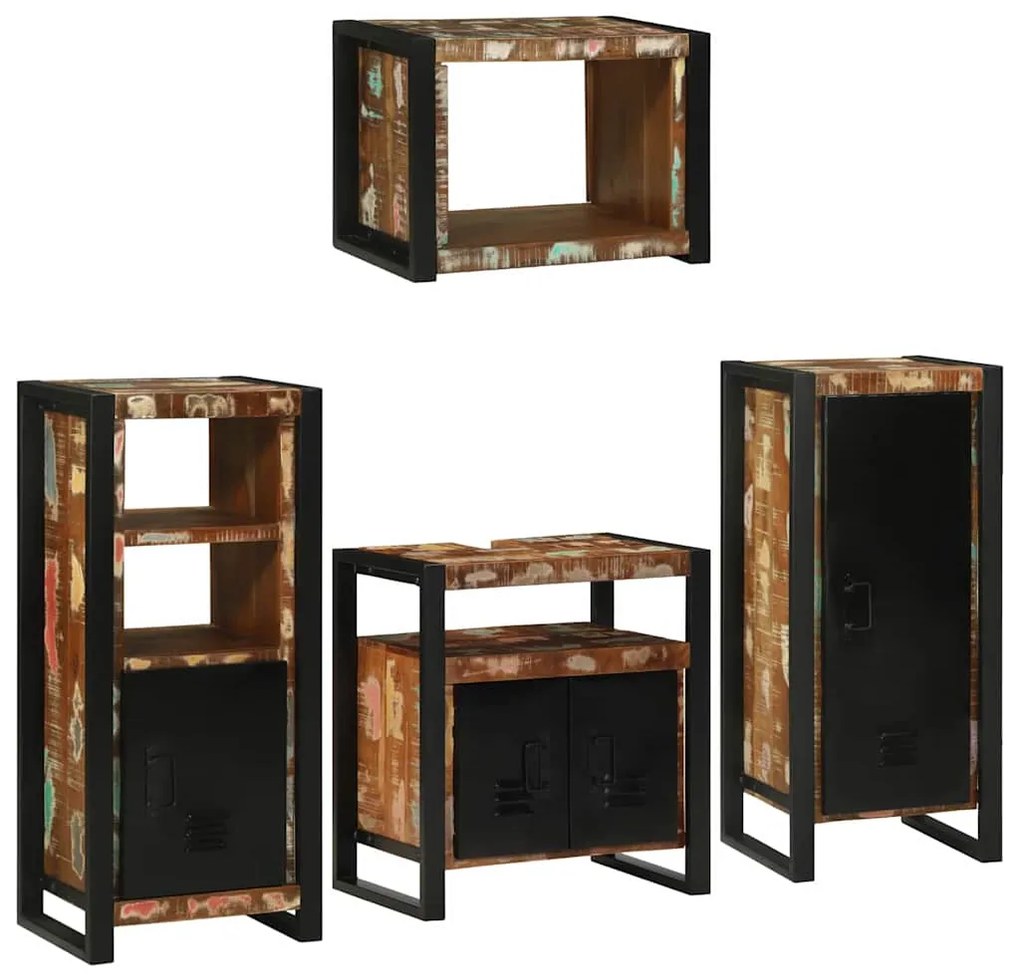 Sada koupelnového nábytku 4 ks Vícebarevný 55 x 35 x 60 cm 3305681