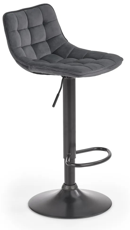 Barová židle Kinsley, šedá / černá