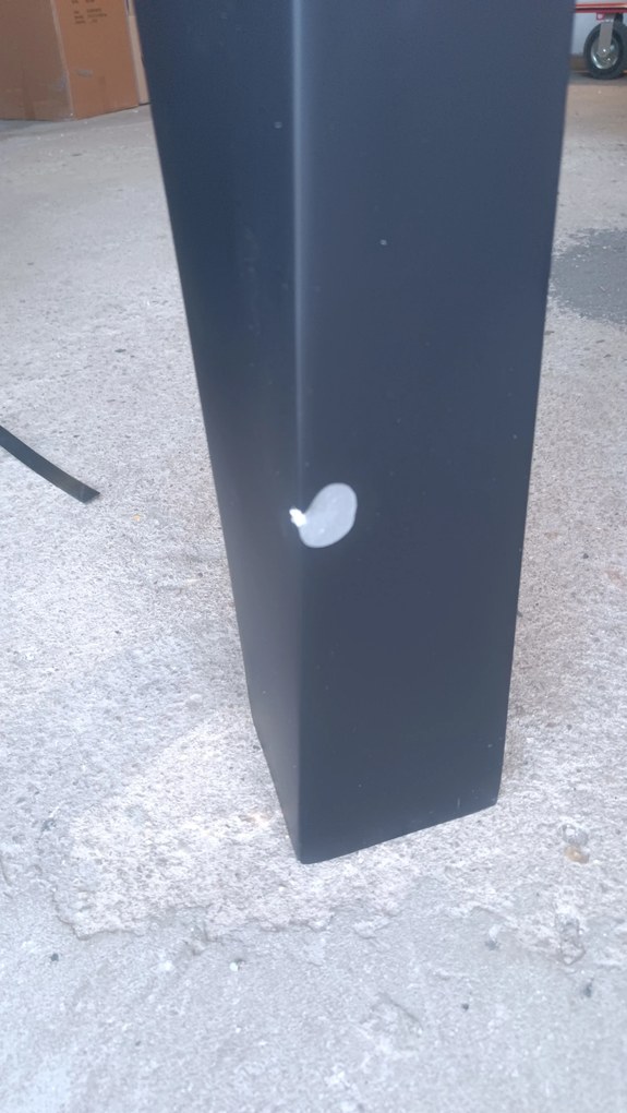 Vysoká váza HYDRON, sklolaminát, výška 100 cm, černá