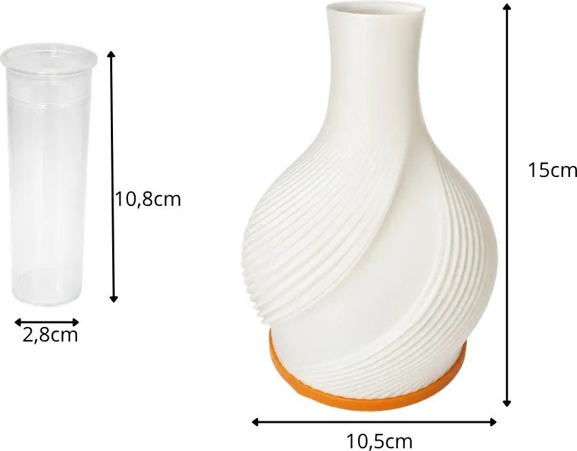 Verk Group Led stolní lampa vaza 2 v 1, dekorativní, s nastavitelnou jasností, 3 barvy, vnitřní osvětlení