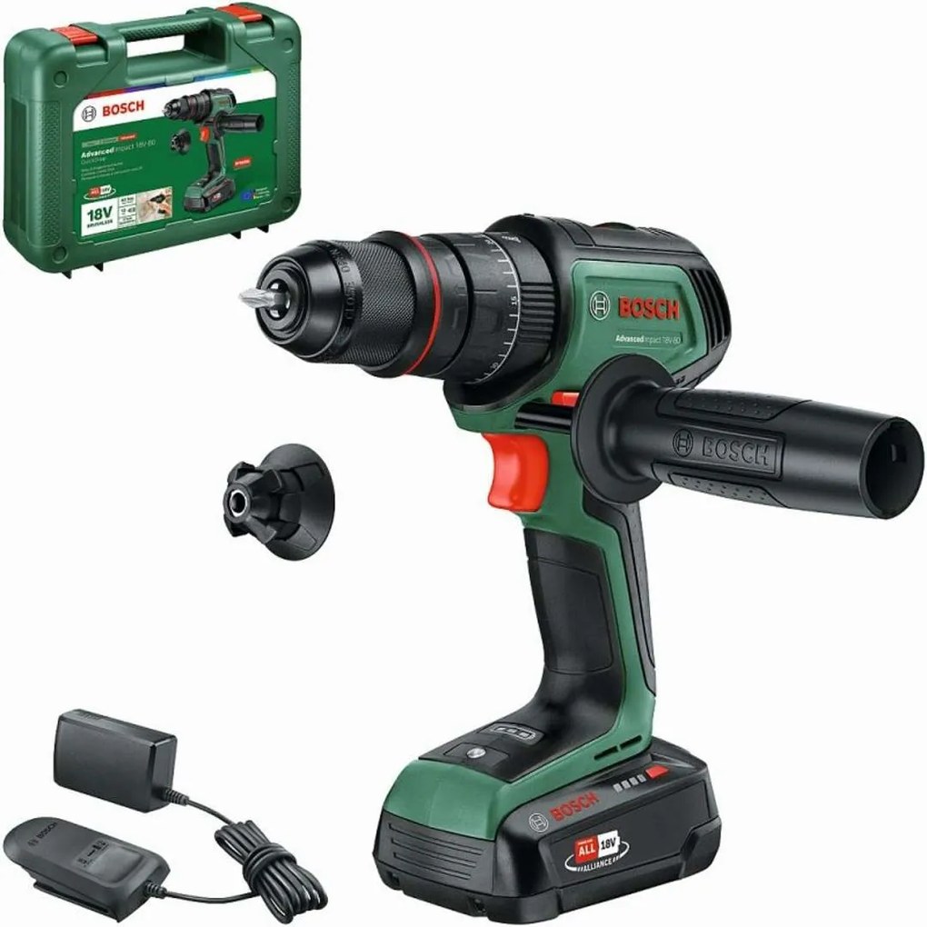 Bosch - 18V AKU vrtací šroubovák s příklepem, 1x aku 2,5 Ah, nabíječka 06039E2101