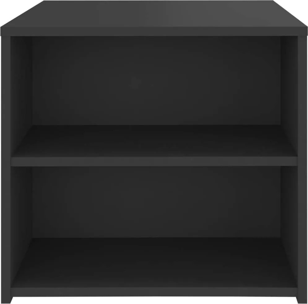 vidaXL Odkládací stolek 50 x 50 x 45 cm dřevotříska [806384] Barva: černá s vysokým leskem