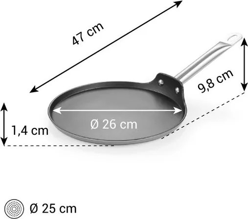 TESCOMA Pánev na palačinky GrandCHEF+ ø 26 cm