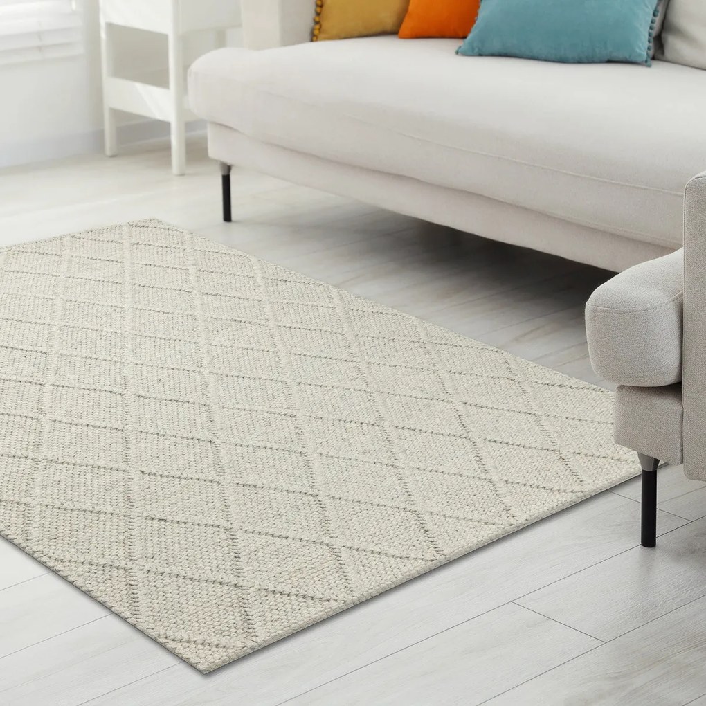 Dywany Łuszczów, Kusový koberec Tahar 99001C beige, 90x150, béžová, ložnice