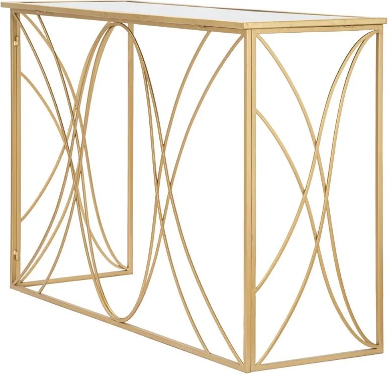 Designová konzole Parsons 120 cm zlatá