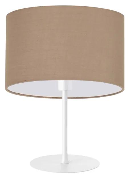 Ideal Lux Stolní lampa SET UP, SMALL, ⌀30cm Barva stínidla: bílá, Barva podstavce: černá