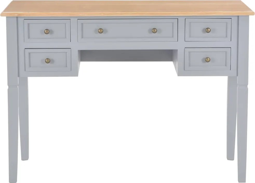 Psací stůl šedý 109,5 x 45 x 77,5 cm dřevo 280070