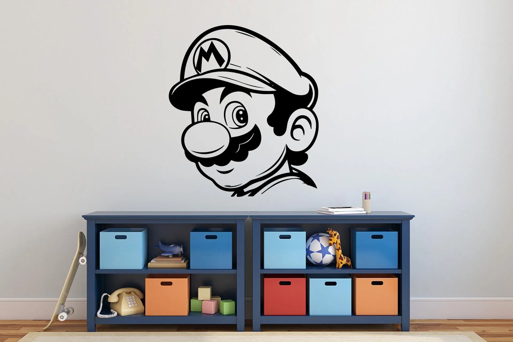 Lepy.cz Samolepka na zeď Super Mario Velikost (šířka x výška): 40x46cm, Barevná varianta: Mátová zelená